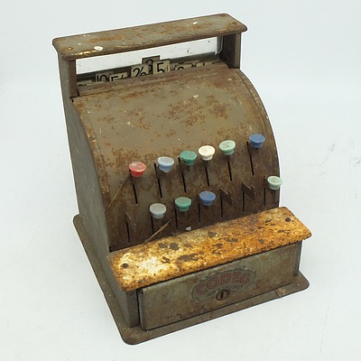 Vintage English CODEG Cash Register - Lot 1055265 | ALLBIDS