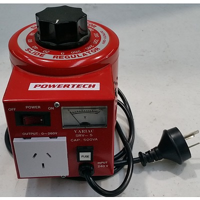 Powertech Slide Voltage Regulator - Lot 1045830 | ALLBIDS