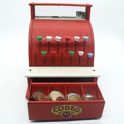 English Codeg Tin Cash Register - Lot 1060309 | ALLBIDS
