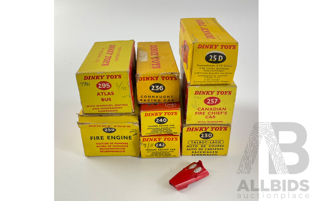 Eight Vintage Dinky Toys Boxes - Lot 1531350 | ALLBIDS