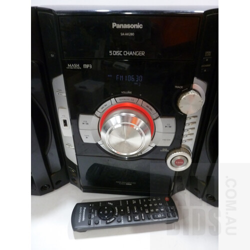Panasonic SA-AK280 CD Audio System - Lot 1279996 | ALLBIDS
