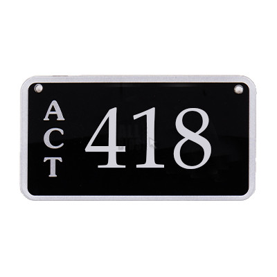 ACT Number Plate 418 - Lot 1231582 | CARBIDS