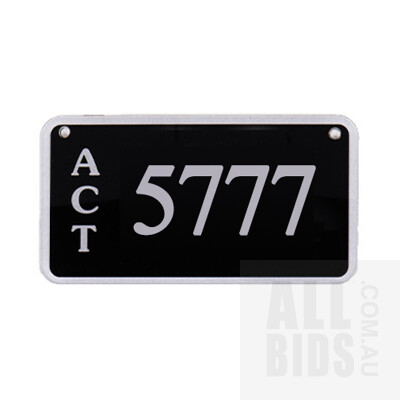 ACT Number Plate 5777 - Lot 1247532 | CARBIDS