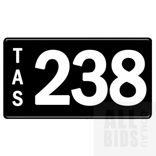 Tasmanian TAS Heritage Number Plate - Lot 1268253 | CARBIDS