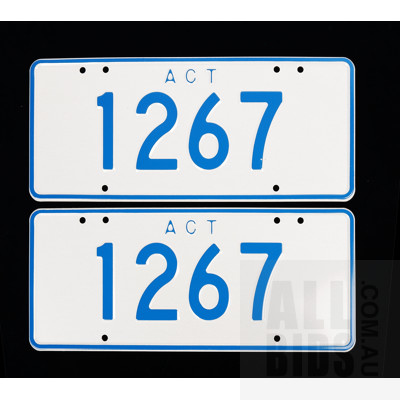 ACT Number Plate 1267 - Lot 1251568 | CARBIDS