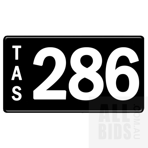 Tasmanian TAS Heritage Number Plate - Lot 1272891 | CARBIDS