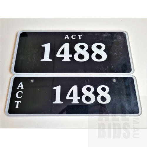 ACT 4-Digit Number Plate 1488 - Lot 1330125 | CARBIDS
