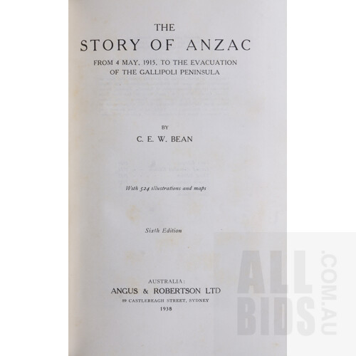 C.E.W Bean, Official History of - Lot 1348474 | ALLBIDS
