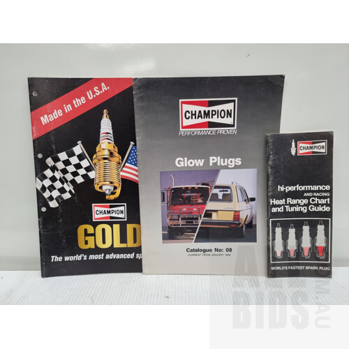 Vintage Champion Spark Plug Catalogue's - Lot 1379969 | ALLBIDS