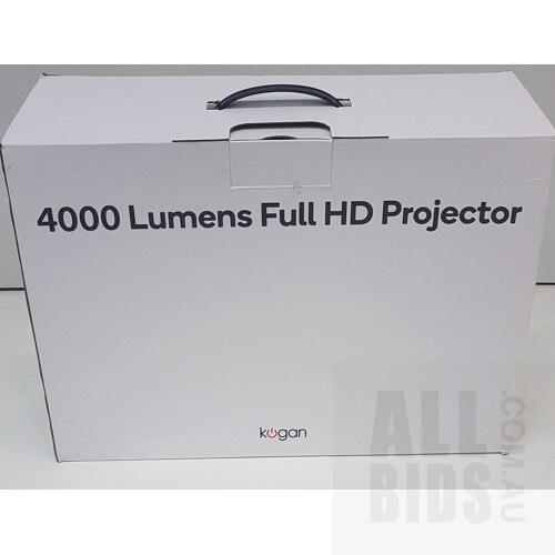 Kogan 4000 Lumens Full HD Projector - Lot 1372771 | ALLBIDS