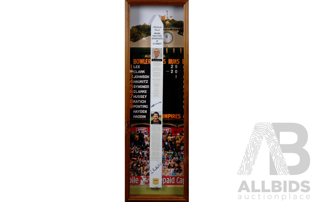 Framed and Signed Adelaide Oval - Lot 1431362 | ALLBIDS