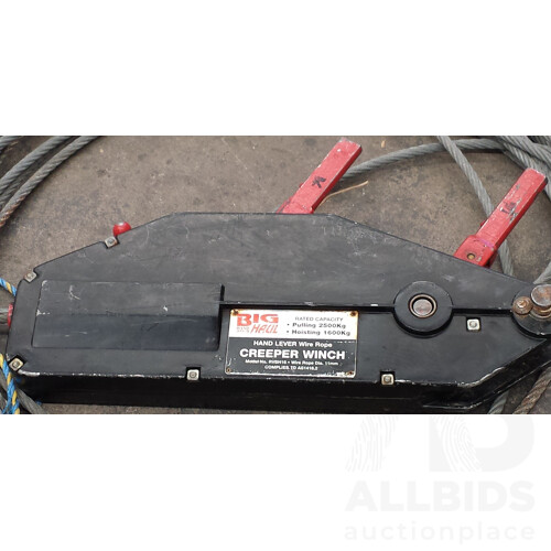Big Haul Hand Lever Wire Rope Creeper - Lot 1389279 | ALLBIDS