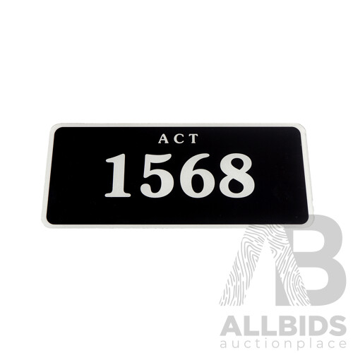 ACT 4-Digit Number Plate 1568 - Lot 1401564 | CARBIDS