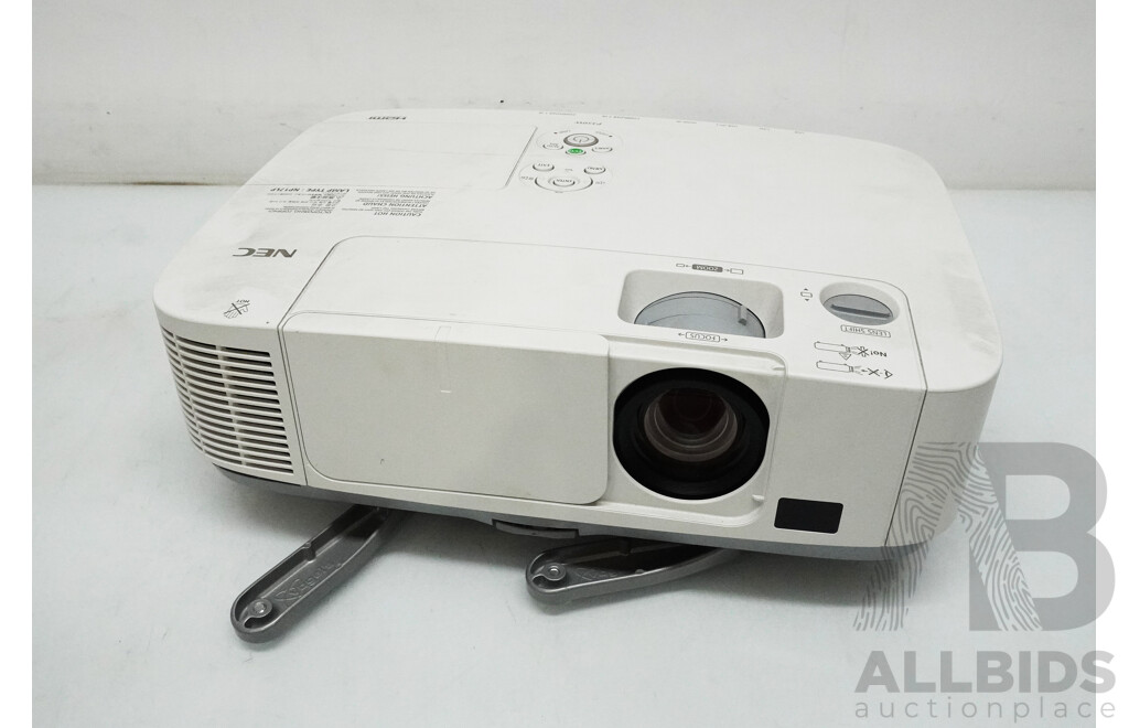 NEC (P350W) WXGA 3LCD Projector - Lot 1541162 | ALLBIDS