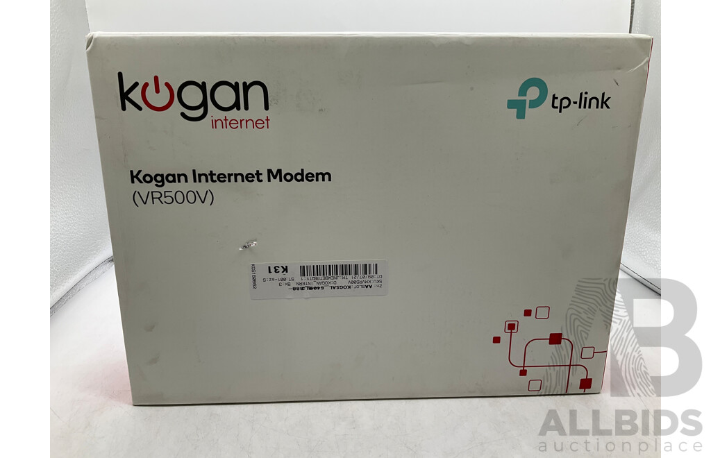 KOGAN (VR500V) Internet Modem, - Lot 1443467 | ALLBIDS