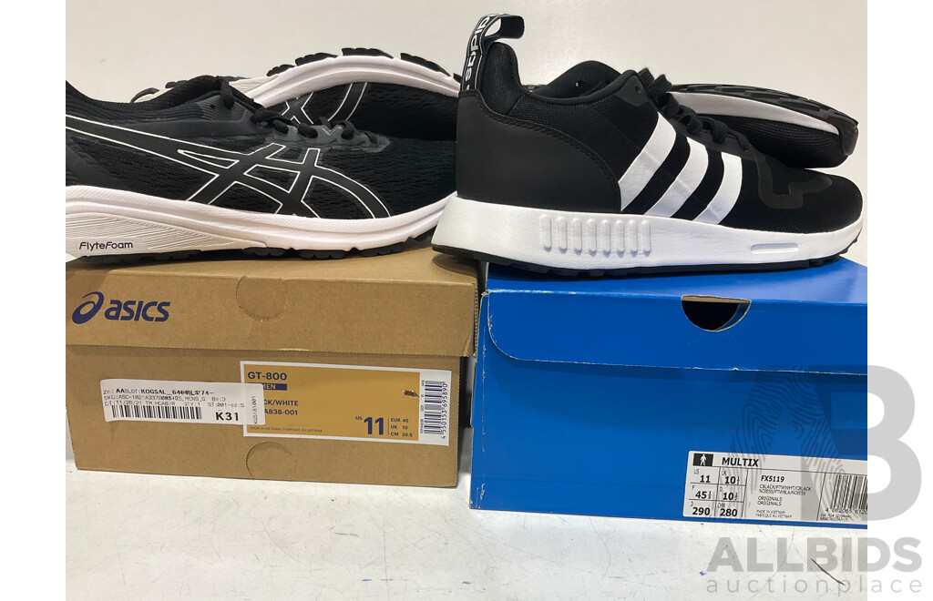 ADIDAS MENS US 11, OASICS MENS - Lot 1439019 | ALLBIDS