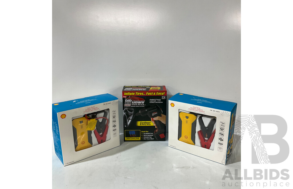 SHELL (SH912AU) Jump Starter, AIR - Lot 1428683 | ALLBIDS