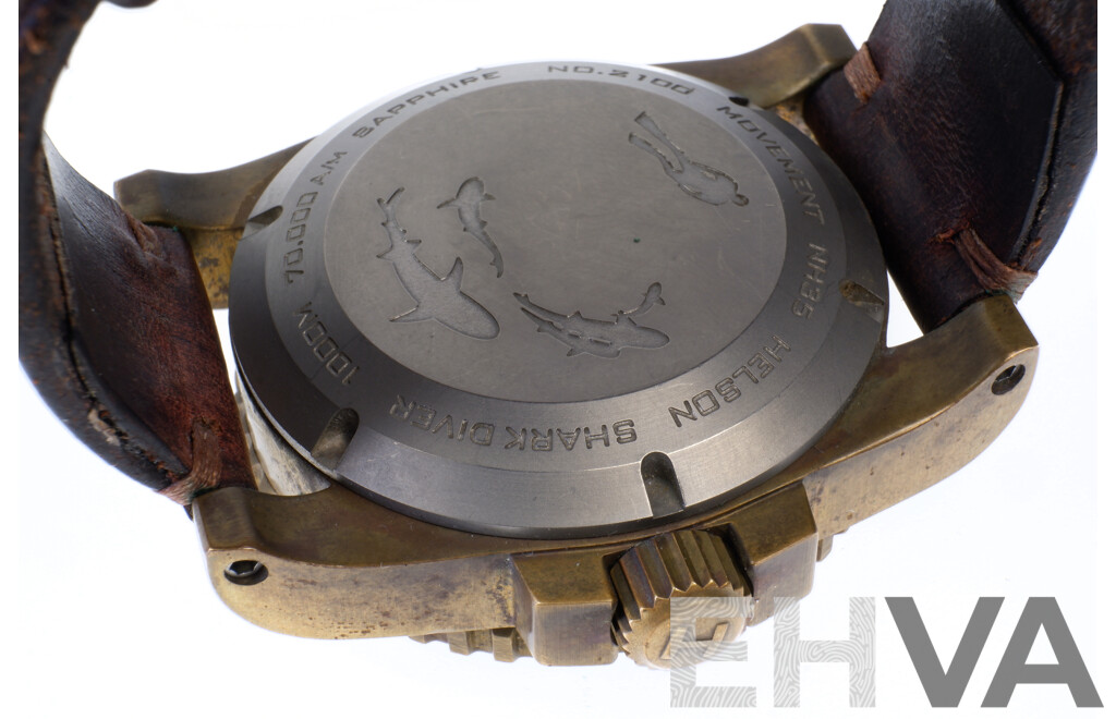 Men's Helson Shark Diver Watch - Lot 1501325 | EHVA