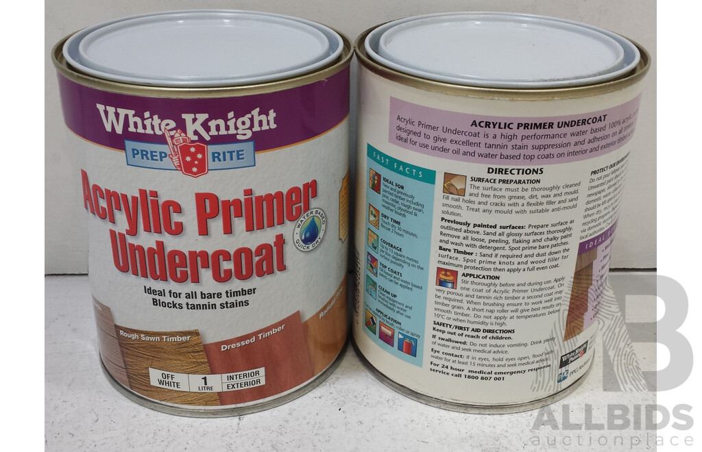 White Knight Prep Rite Acrylic - Lot 1468804 | ALLBIDS