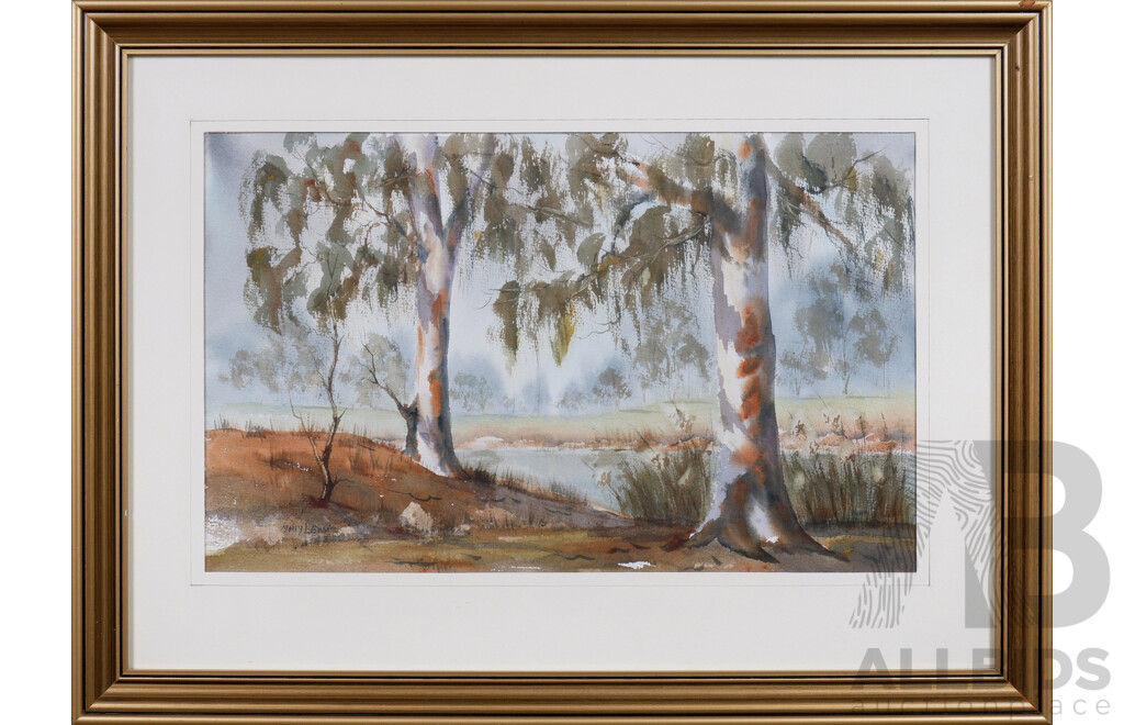 Molly Lewis, Riverbank Landscape, - Lot 1440054 | ALLBIDS
