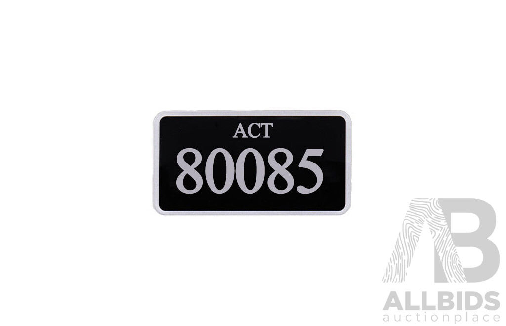 ACT 5-Digit Number Plate 80085 - Lot 1433735 | CARBIDS