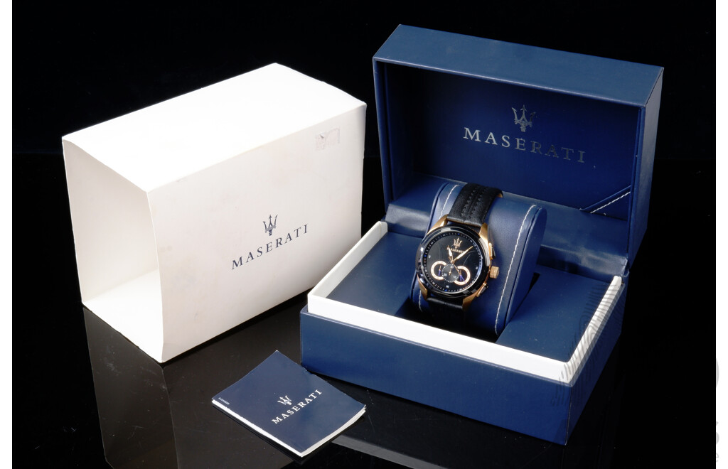 Boxed Maserati Chronograph Watch - Lot 1501322 | ALLBIDS