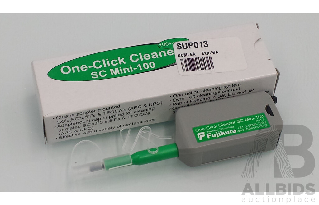 Fujikura SC One Click Fibre Cleaner - Lot 1444029 | ALLBIDS
