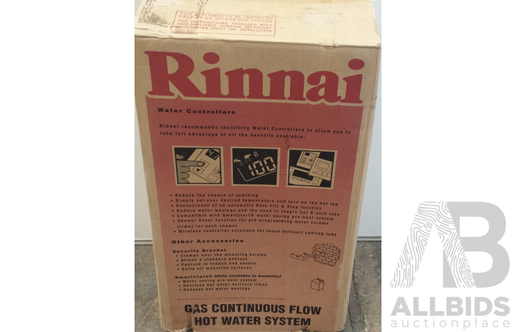 Rinnai Infinity 26i(internal) Continuous - Lot 1444093 | ALLBIDS