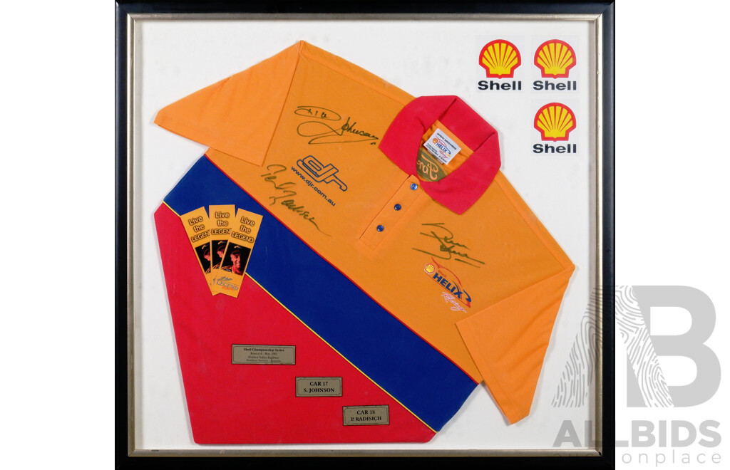 Framed and Signed Shirt Shell Championship - Lot 1452824 | ALLBIDS