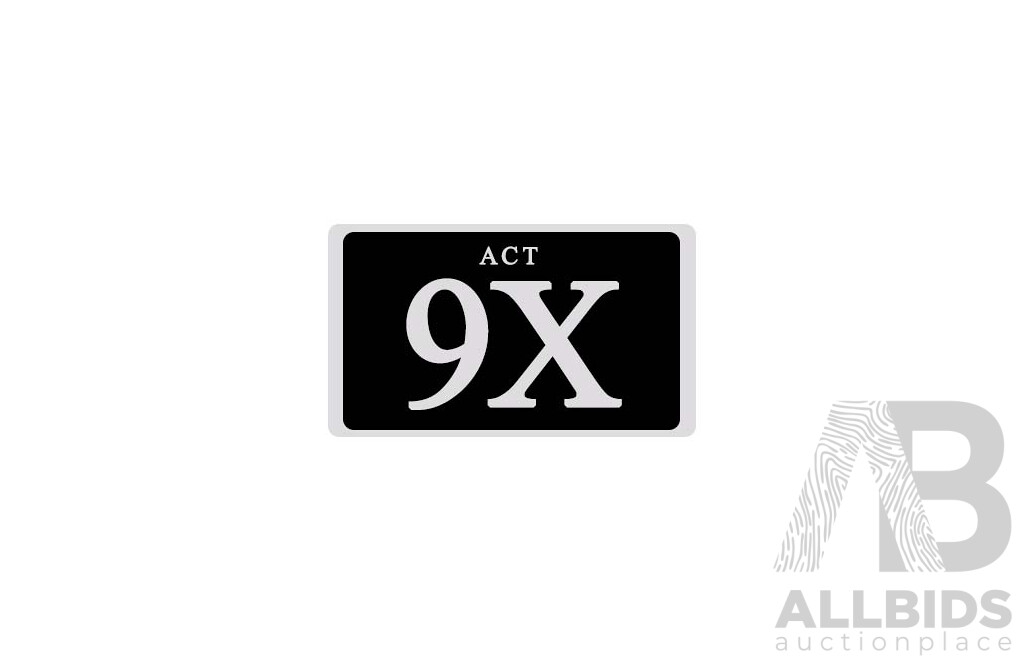 ACT Alpha Numeric Number Plate - Lot 1453521 | CARBIDS