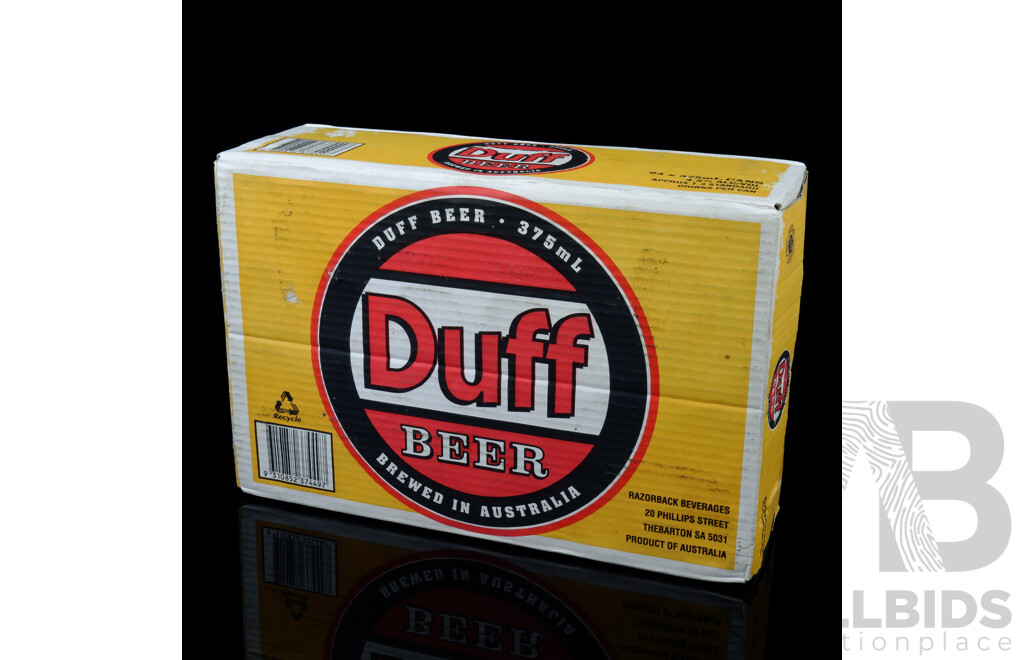 Sealed Case of Duff Beer Cans, - Lot 1461899 | ALLBIDS