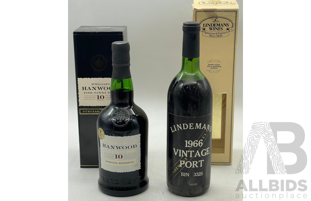 Lindemans 1966 Vintage Port and - Lot 1457201 | ALLBIDS