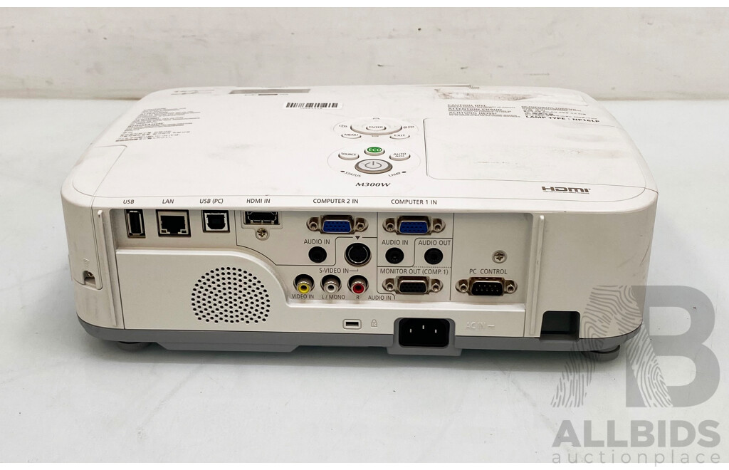 NEC (M300W) WXGA 3LCD Projector - Lot 1518042 | ALLBIDS