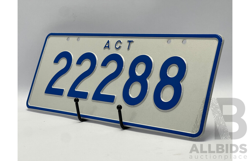 ACT 5-Digit Number Plate 22288 - Lot 1513916 | CARBIDS