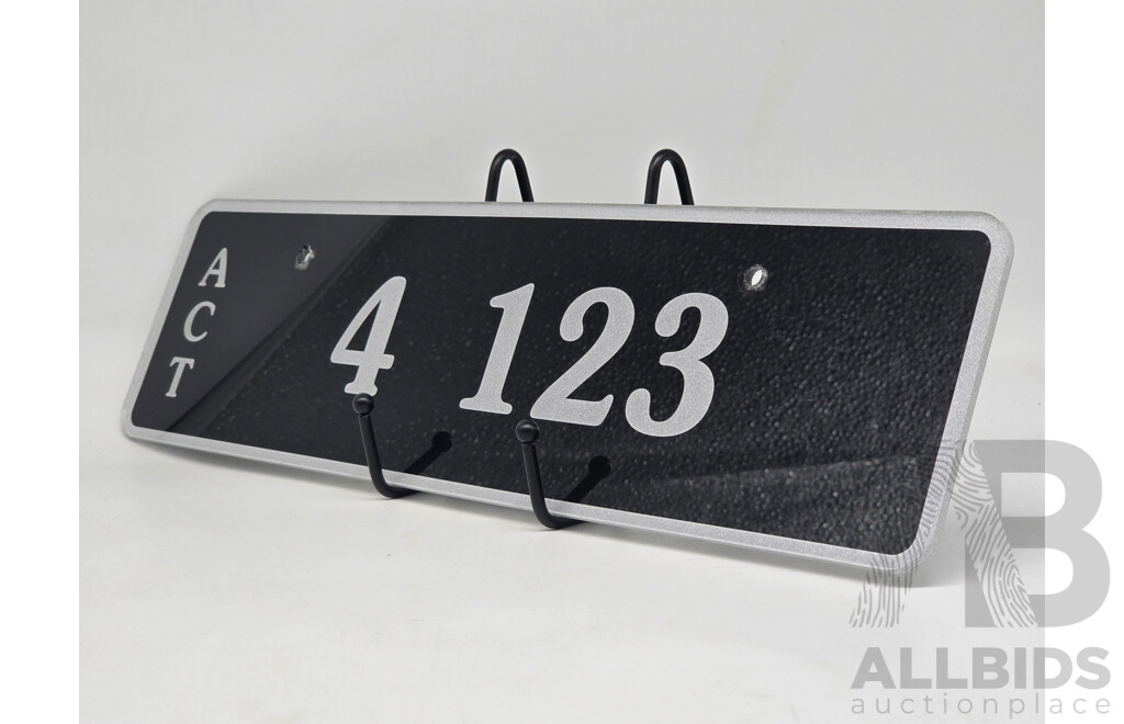 ACT 4-Digit Number Plate 4123 - Lot 1533705 | CARBIDS
