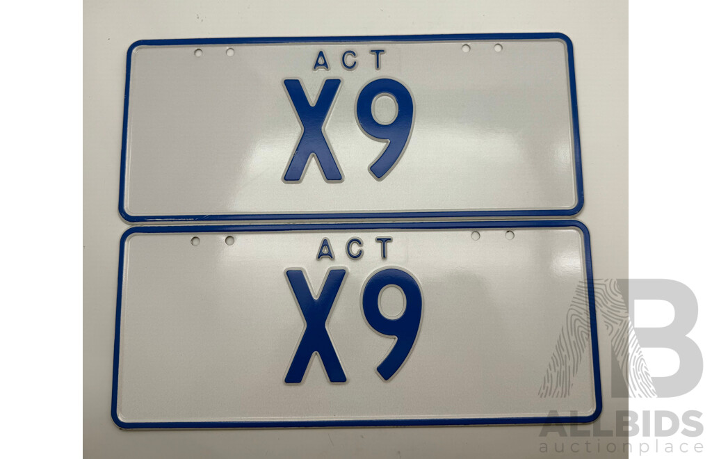 ACT 2 Character Motor Vehicle Number - Lot 1599984 | CARBIDS