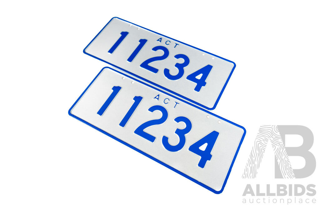 ACT 5-Digit Number Plate 11234 - Lot 1617563 | CARBIDS
