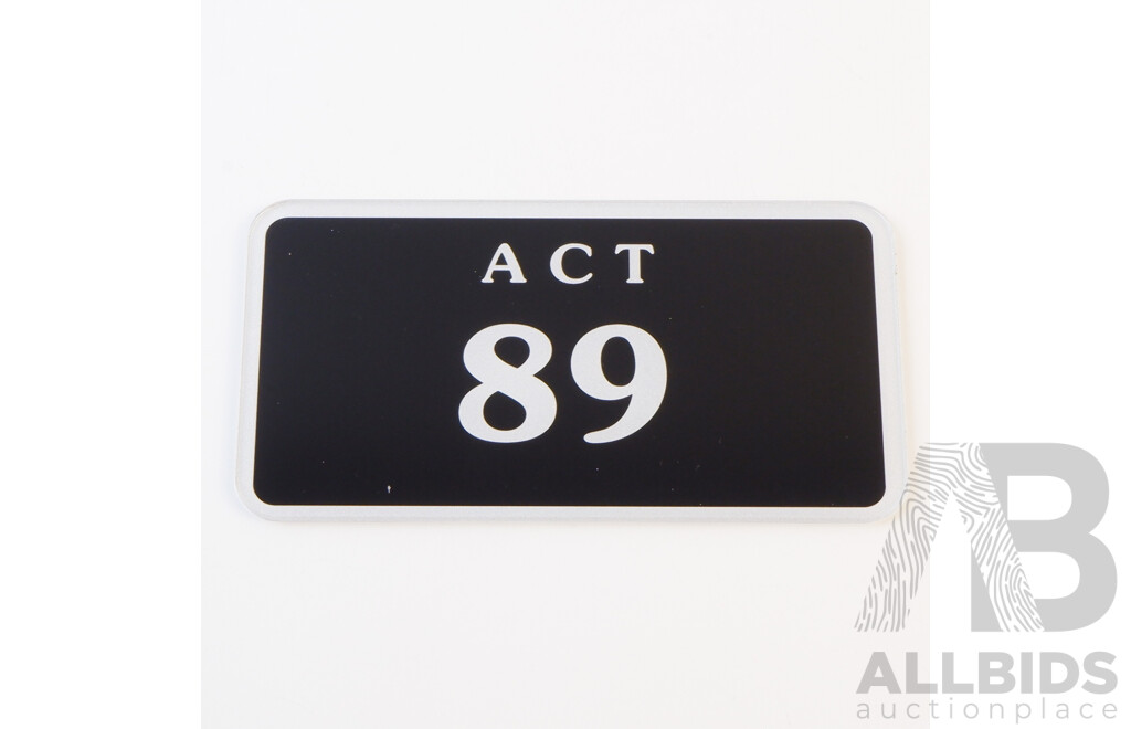 ACT Two Digit MOTORBIKE NUMBER - Lot 1470598 | CARBIDS