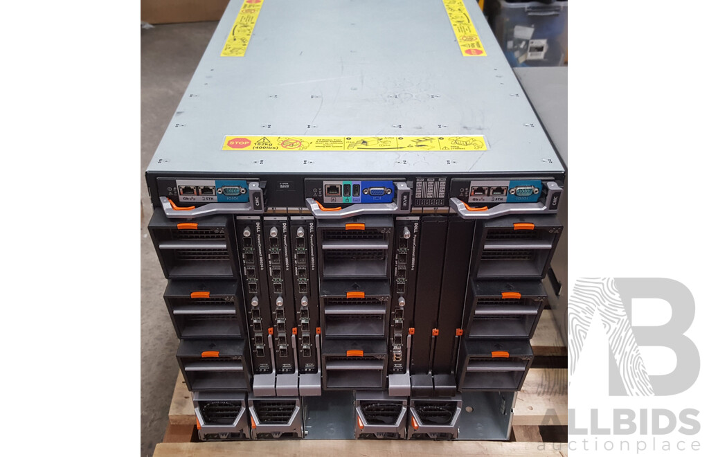 Dell PowerEdge M1000e Chassis w/ - Lot 1568050 | ALLBIDS