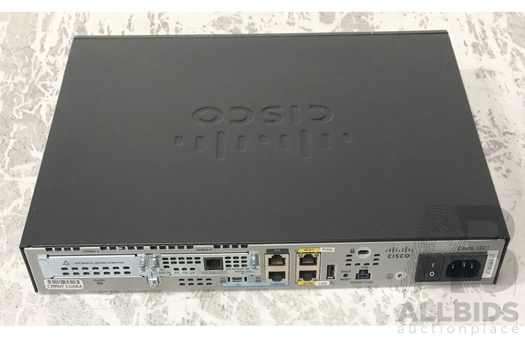 Cisco (CISCO1921/K9) 1900 Series - Lot 1470471 | ALLBIDS