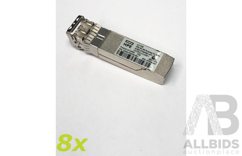 HP (AJ716B) 8G Shortwave B-Series - Lot 1502683 | ALLBIDS