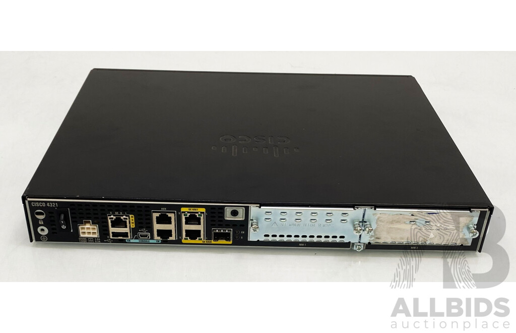 Cisco (ISR4321/K9) 4300 Series - Lot 1508054 | ALLBIDS