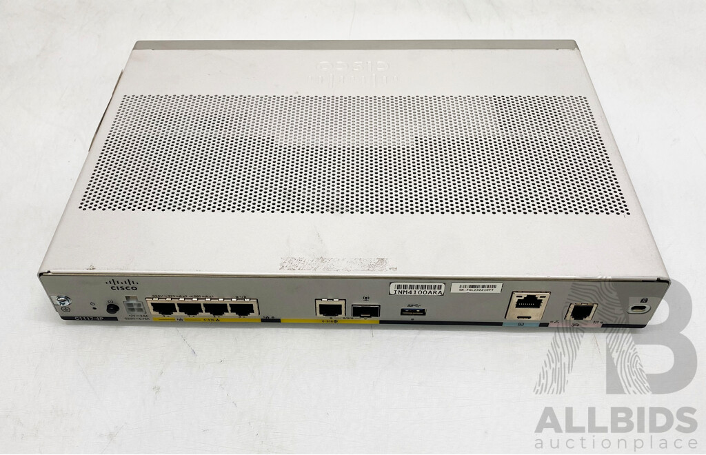 Cisco (C1117-4P) ISR 1100 Series - Lot 1524849 | ALLBIDS