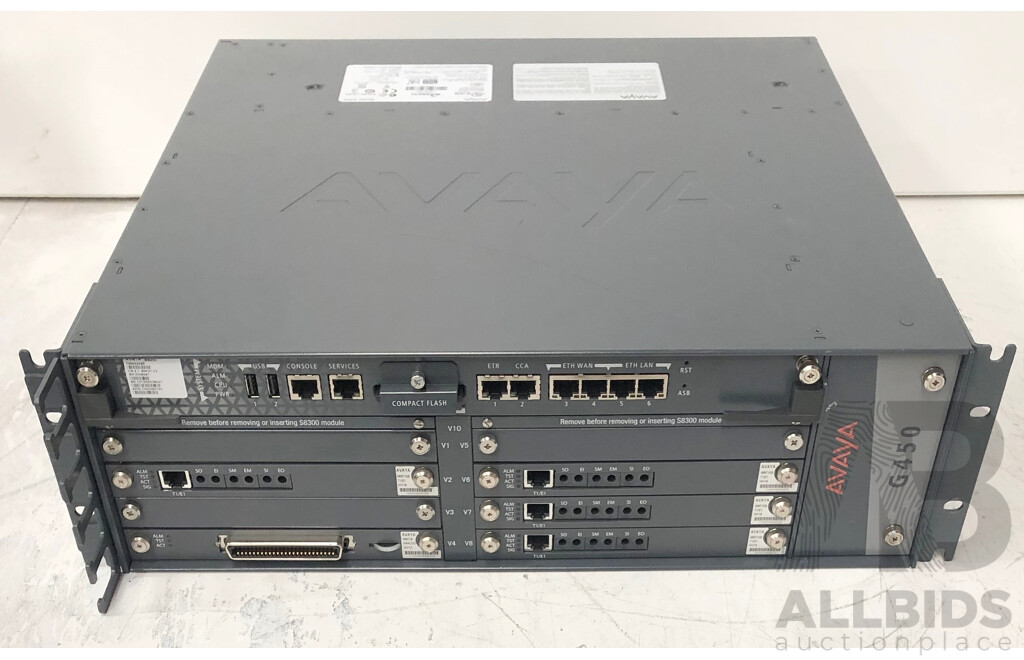 Avaya G450 MP80 Media Gateway - Lot 1480085 | ALLBIDS