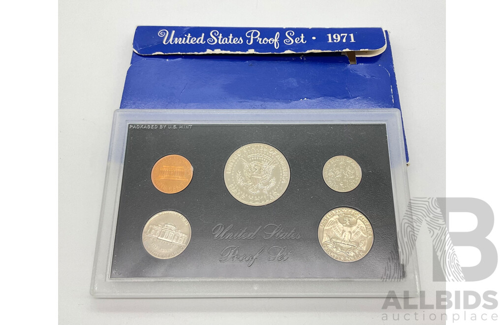 1971 Proof set USA coins - Lot 1526116 | ALLBIDS