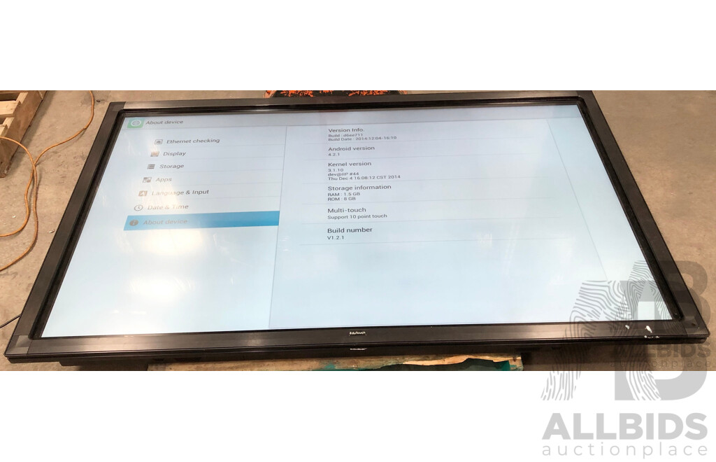 EduTouch K84EB 80-Inch Interactive - Lot 1473733 | ALLBIDS