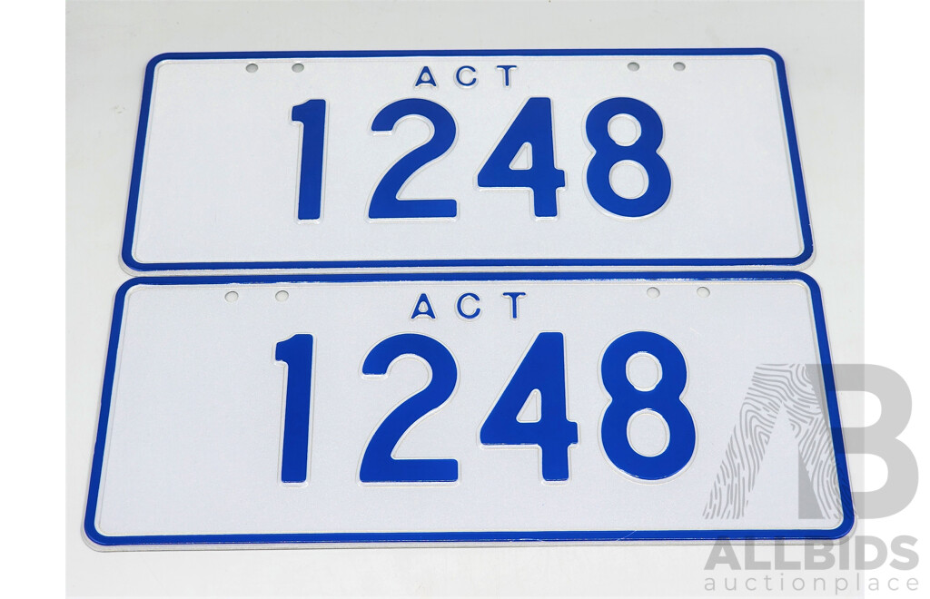 ACT 4 Digit Numerical Number Plate - Lot 1478252 | CARBIDS