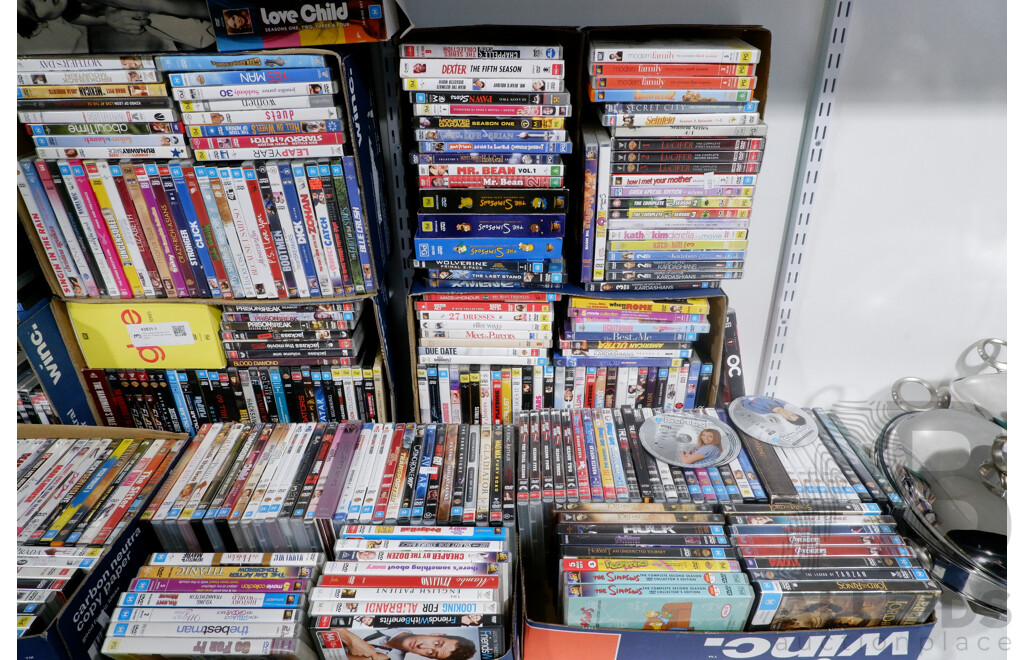 Very Large Collection of DVDs Inc - Lot 1480545 | ALLBIDS