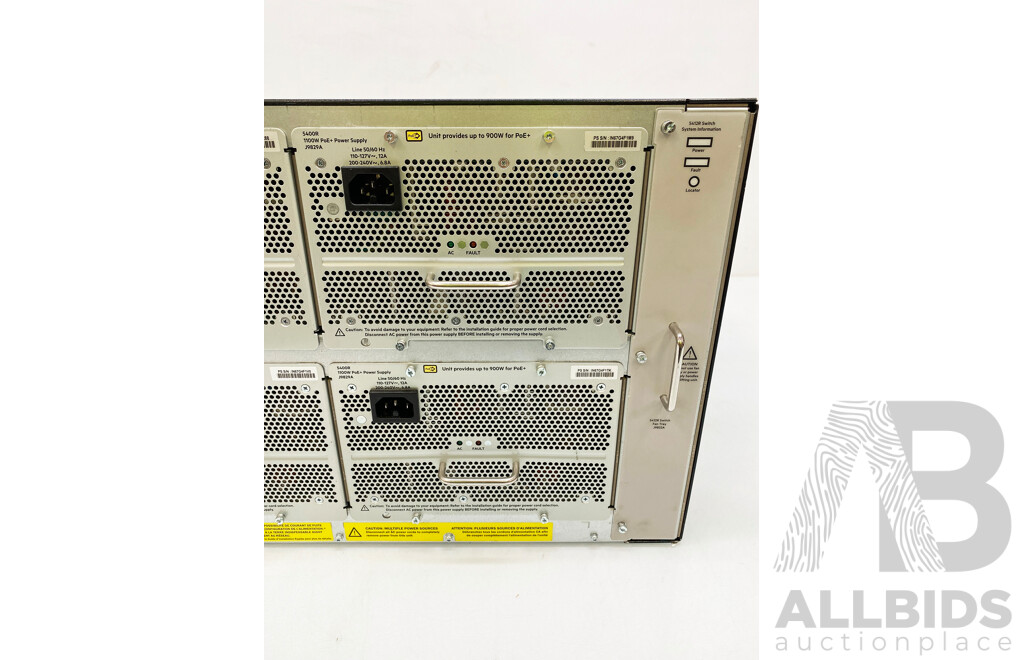 HP Aruba (J9851A) Switch Chassis - Lot 1523695 | ALLBIDS