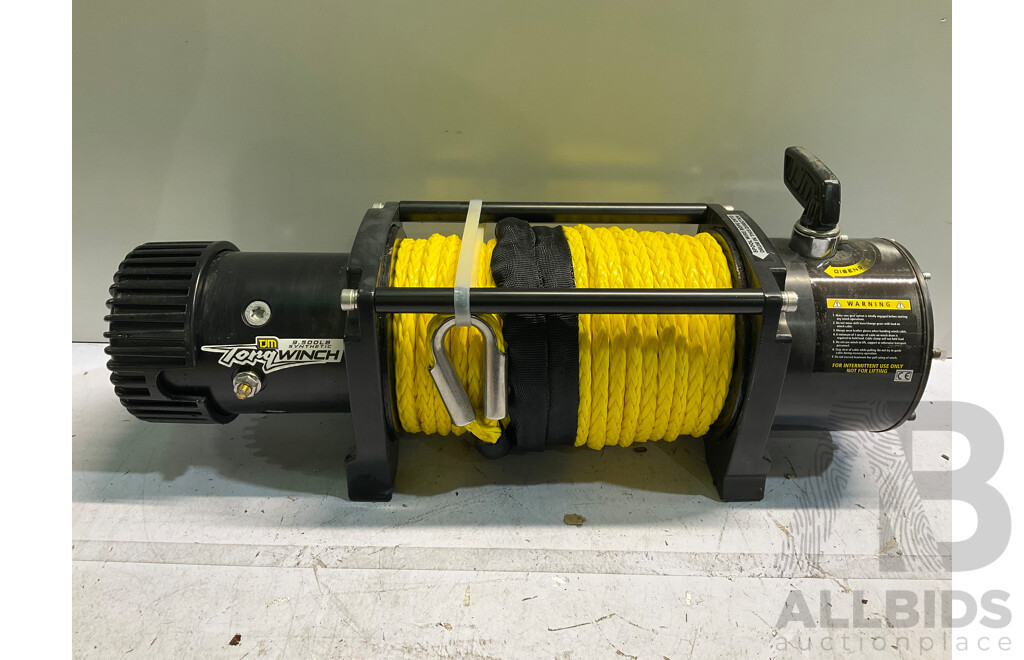 TJM TORQ WINCH 9500LB INC SYNTHETIC - Lot 1485484 | ALLBIDS